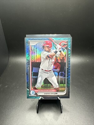 2024 Bowman Chrome Baseball Sheng-En Lin 1st Bowman REPTILIAN BLUE /150 ...