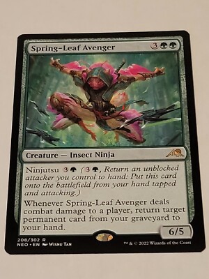 MTG Spring-Leaf Avenger Kamigawa: Neon Dynasty 208/302 Regular Rare | eBay