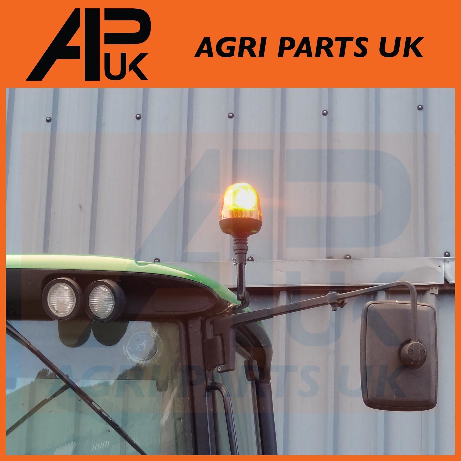 Halogen Flexible Flashing Beacon Light for John Deere Kubota Valtra ...