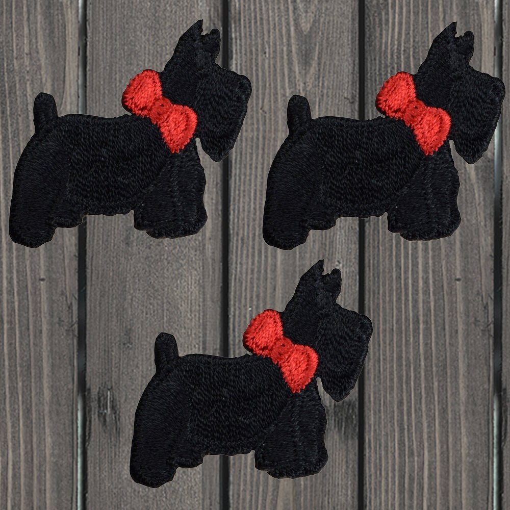 Mini Scottie Embroidered Patch — Iron On | eBay