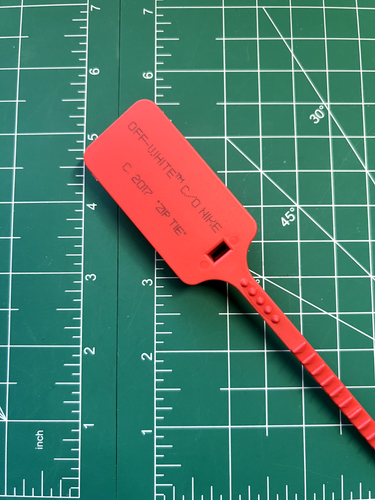 “The Ten” / "The Fifty" Off-White x Nike Zip Tie Tag Replacement | eBay