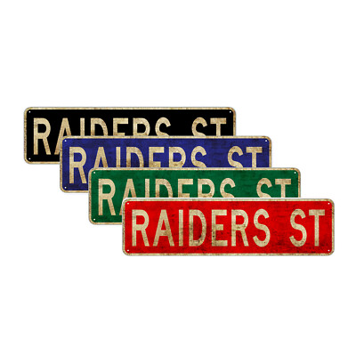 Raiders ST Vintage Sign| Bar Street Décor American Football Team ...