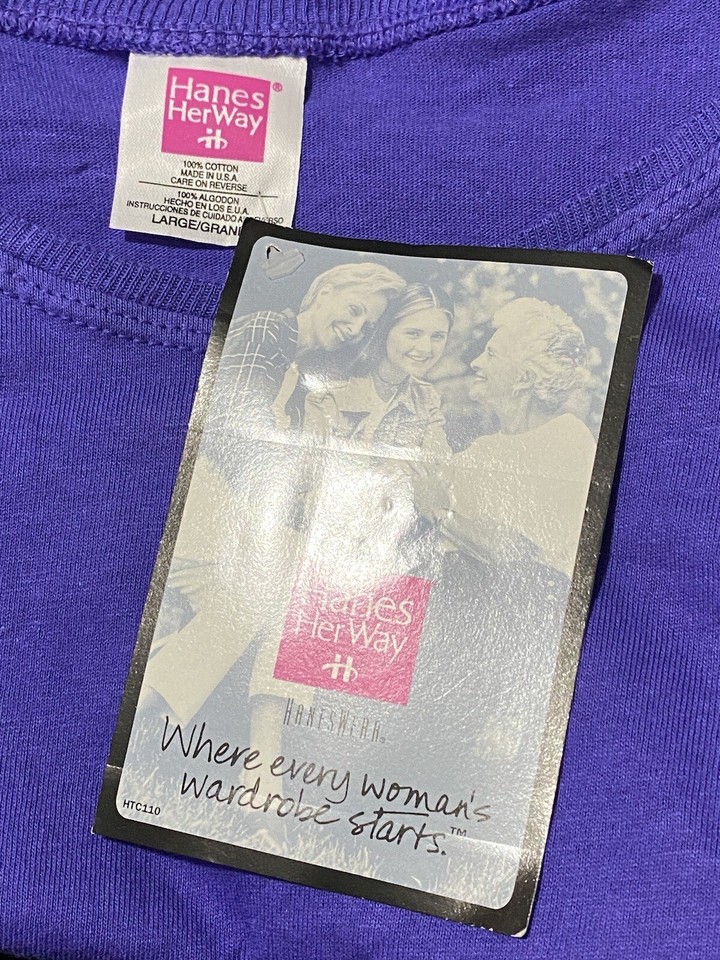 Hanes Her Way Women Tank Top Size L Purple NWT | eBay