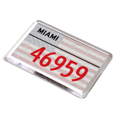 FRIDGE MAGNET - Miami, 46959 - US Zip Code | eBay