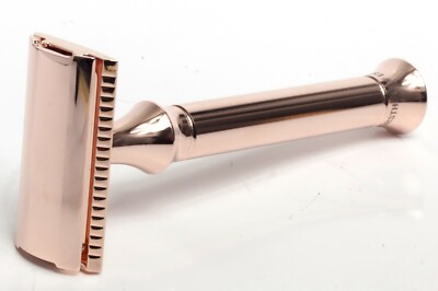 Elegant Safety Razor 24K Rose Gold +10 Blades Timor Made IN Solingen ...