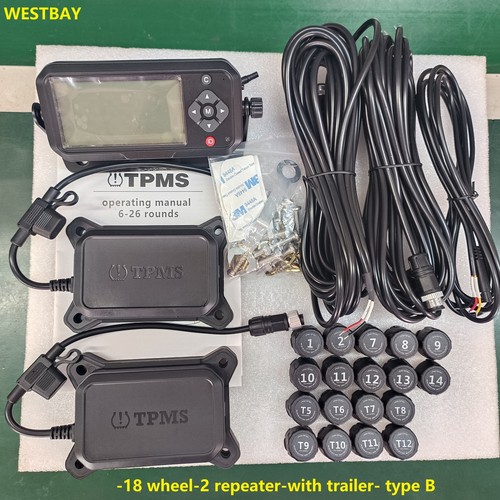 Solar Wireless 18 TPMS RealTime Tire Pressure Monitoring System for ...