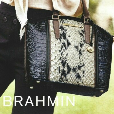 Brahmin Print Ad with Ubah Hassan, Leading Lady, Handbag, Snakeskin ...