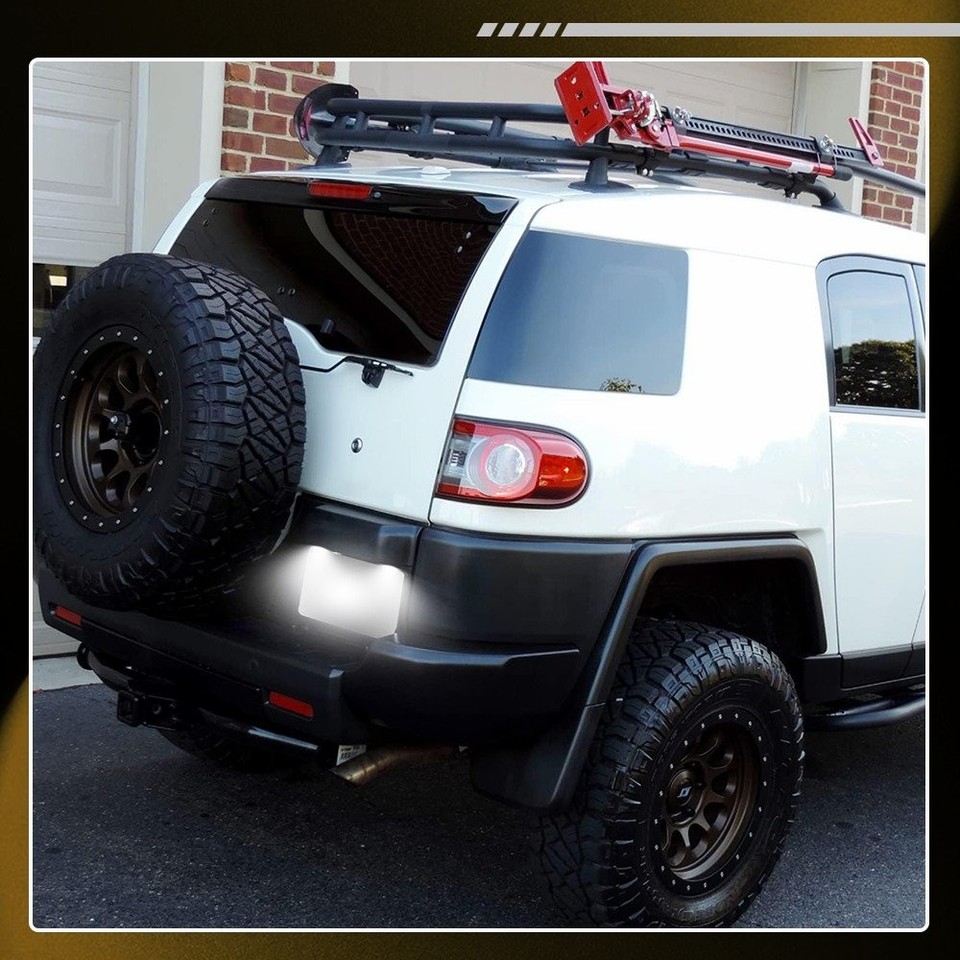 2X LED License Plate Lights for Toyota FJ Cruiser Land Cruiser 4Runner ...
