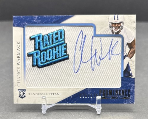 2013 PANINI PROMINENCE NFL #111 Chance Warmack RC Rated Rookie Patch ...