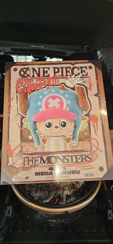 Mega Labubu 400% Tony Tony Chopper Pop Mart The Monsters New Sealed Box ...