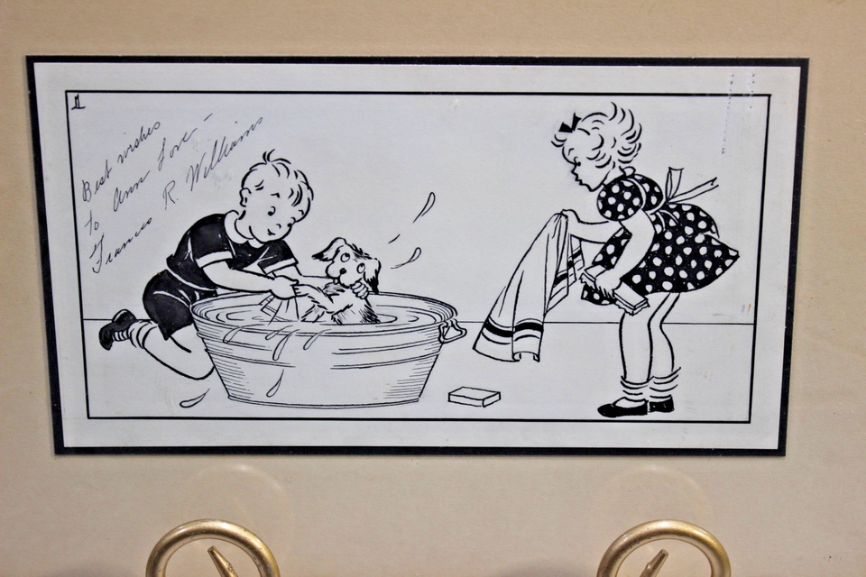 Cuddles and Tuckie Original Comic Strip Art Panel by Frances R Williams ...