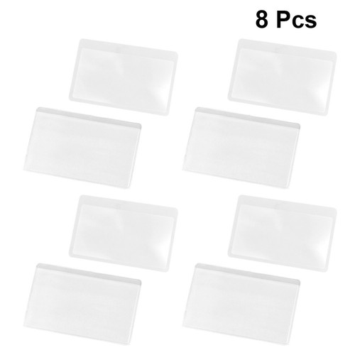 8 Pcs Portable Mini Glasses Shaped Lens Creative Magnifier for Reading ...