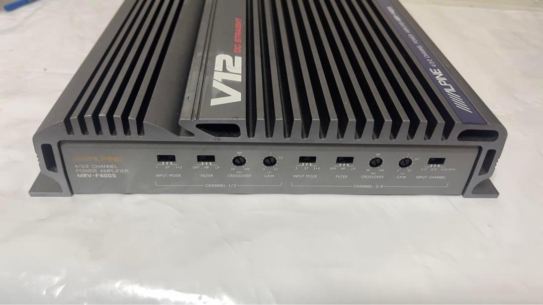 Alpine MRV-F400 Car Amplifier V12 4/3/2 Channel Power Amp Operation ...
