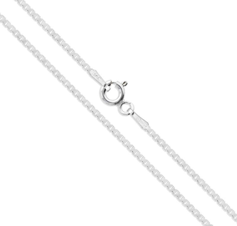 All Sizes 925 Sterling Silver Diamond Cut Box Chain Necklace ITALY | eBay