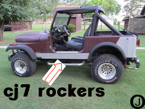 Fits Jeep CJ7 Highly Polished Aluminum Diamond Plate Side ROCKER PANEL ...