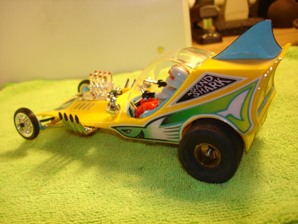 Vintage RARE Monogram "Sand shark" dragster 1/24 SLOT car offered by ...