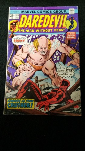 1974 MARVEL COMICS DAREDEVIL #119 VG+ VINTAGE BLACK WIDOW Visit My eBay Store | eBay