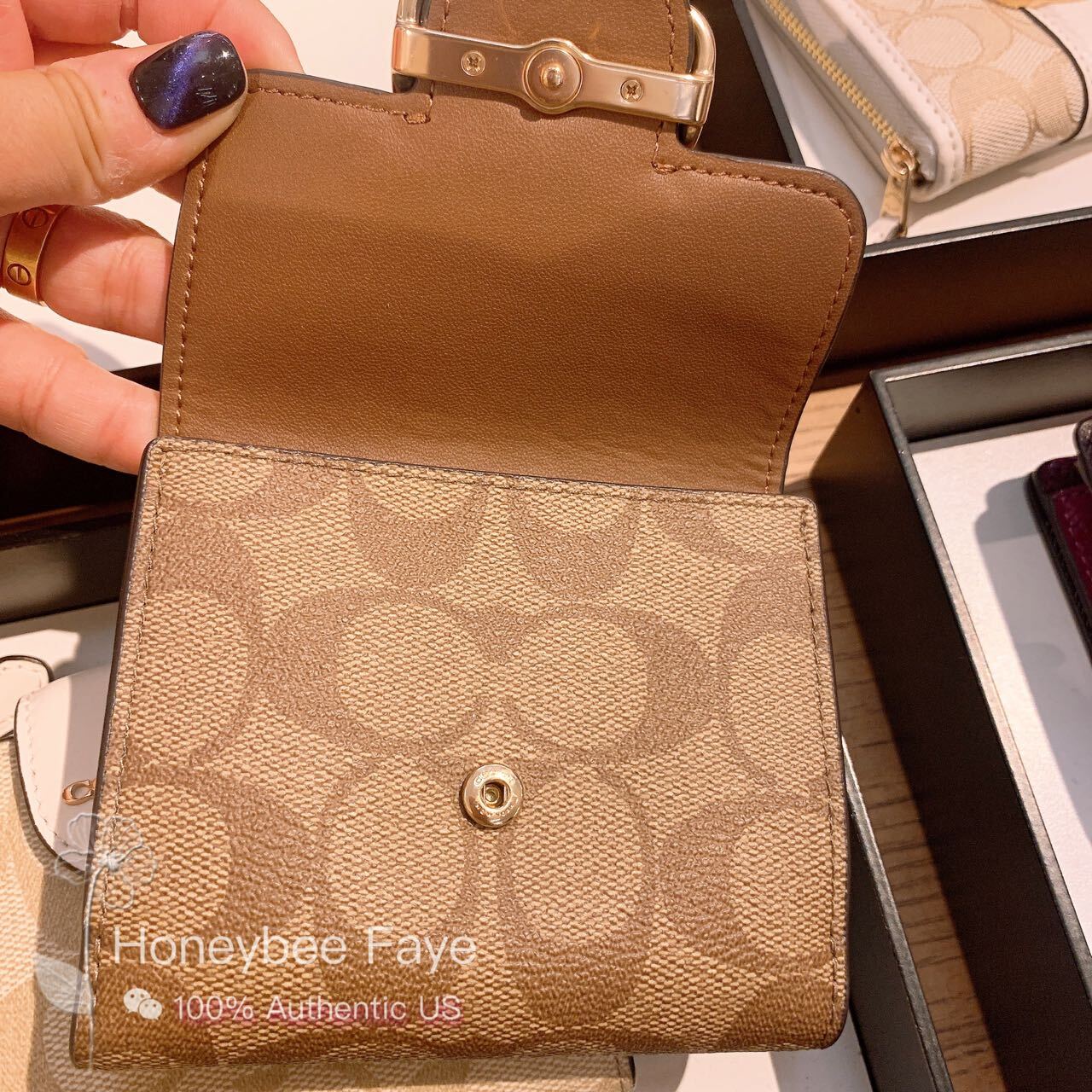 NWT Coach Small Morgan Wallet In Colorblock Signature Canvas With ...