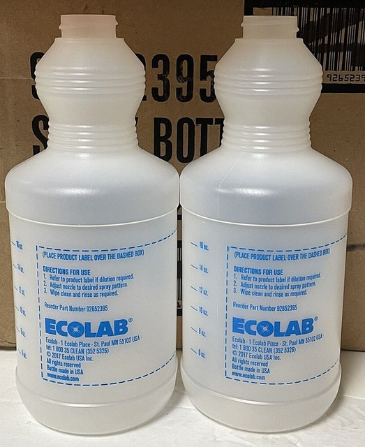 Ecolab 32 Oz Plastic Spray Bottle Case of 12 for sale online | eBay