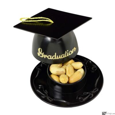 Graduation Cap w Tassel 3.5" Nut or Candy Cup Tray Decoration, Black ...