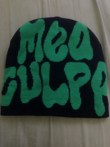 Green and Blue Mea Culpa beanie | eBay