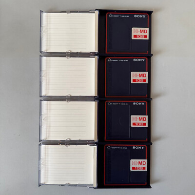 4x SONY Hi-MD MiniDisc 1 GB High Capacity Media Mini Disc MD HMD1G ...