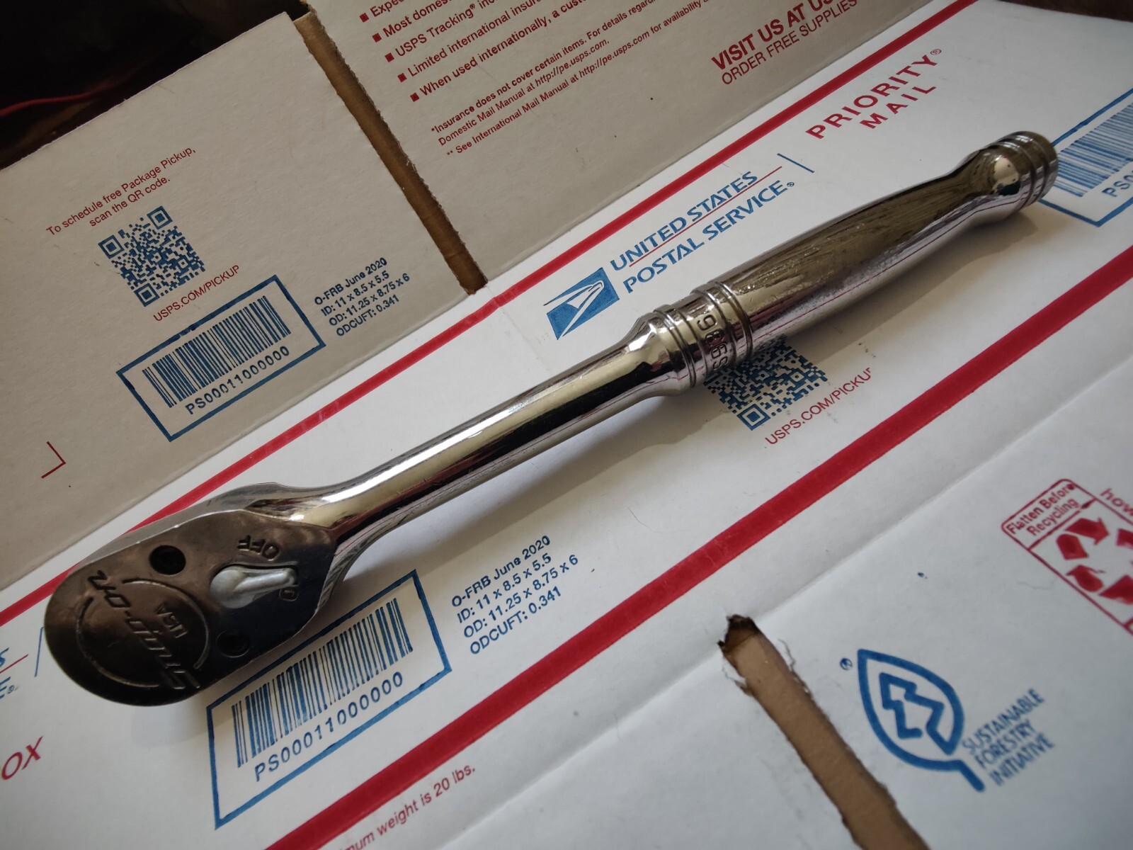 Snap On Tools 1/2" Drive Ratchet S936 Dual 80 Technology 10" Handle ...