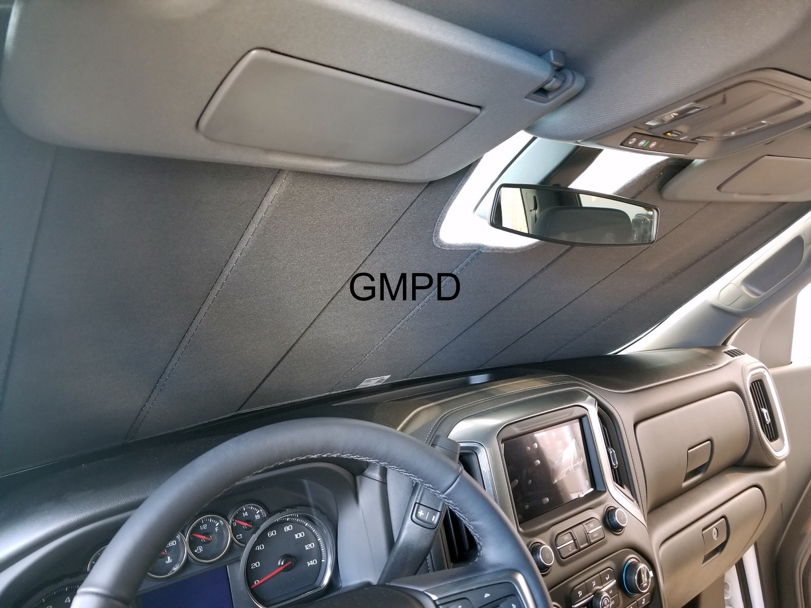 2019-2025 New Gen. Silverado OEM GM Sunshade with Silverado Script ...