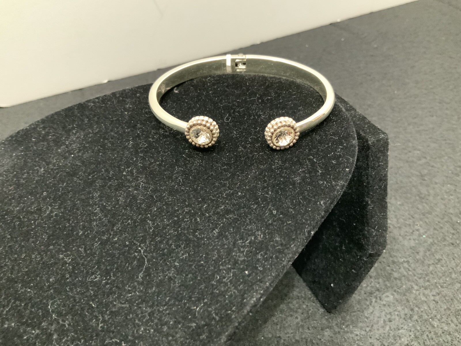 Brighton Twinkle Open Hinged Bangle Women's Bracelet - Silver with Swarovski Crystal for sale ...