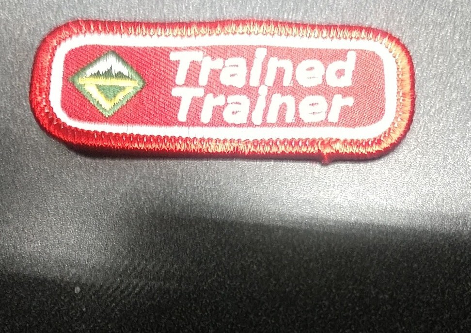 Venturing Leader TRAINED TRAINER Strip Tab Non BSA Private Issue RED | eBay