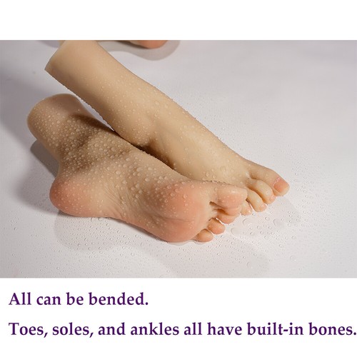 Silicone Feet Platinum Female Legs Mannequin Display Model All Metal ...