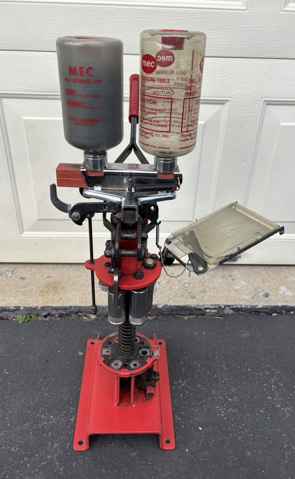 MEC GRABBER NO. 761R 12 GAUGE PROGRESSIVE RELOADER WITH BOTTLES AND ...