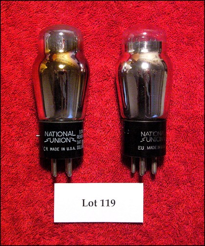2 NOS National Union 01A Tubes – Lot 119 | eBay