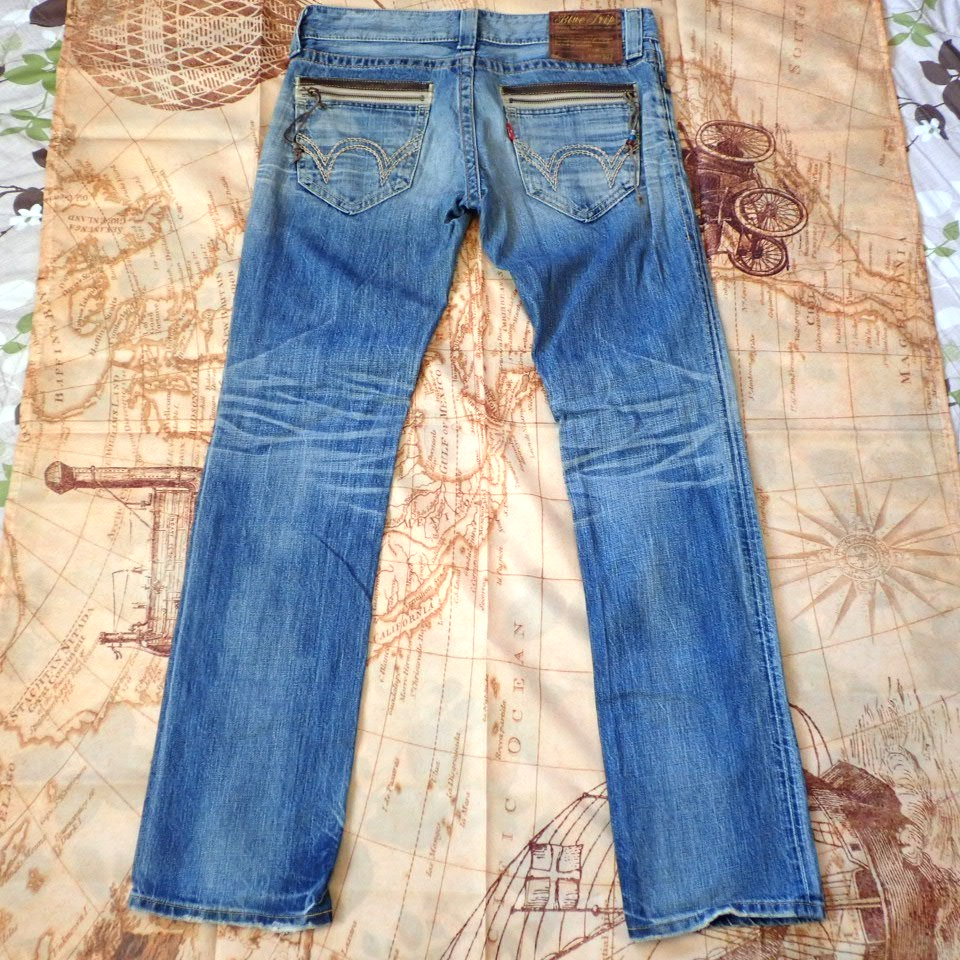 EDWIN 503 Low Rise Japan Made Size L (32~34) BLUE TRIP Redline ...