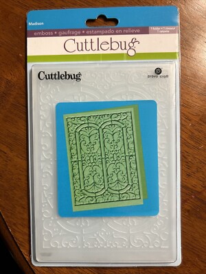 Cricut Cuttlebug Embossing Folder 5x7” Madison Design 2001035 BRAND NEW ...