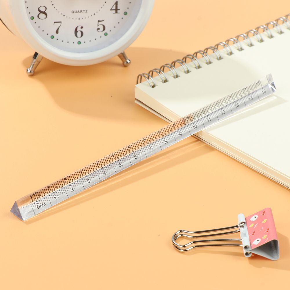 Transparent Triangle Ruler Measuring Tools Plastic Ruler Triangular ...