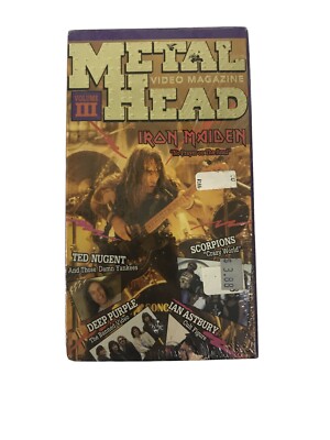 Metal Head Video Magazine Volume III Iron Maiden Ted Nugent Scorpions ...