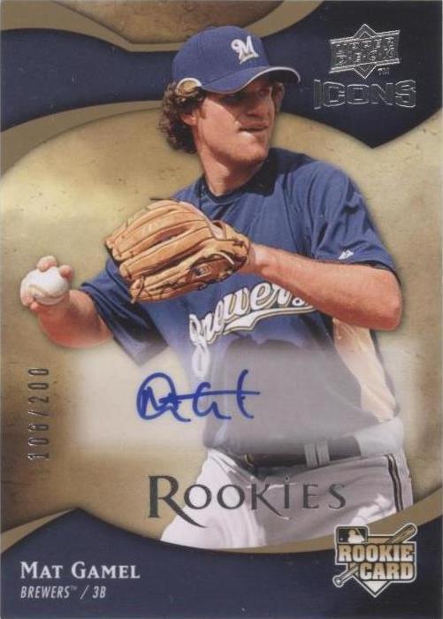 2009 Upper Deck Icons - Mat Gamel #160 /200 (AU, RC) for sale online | eBay