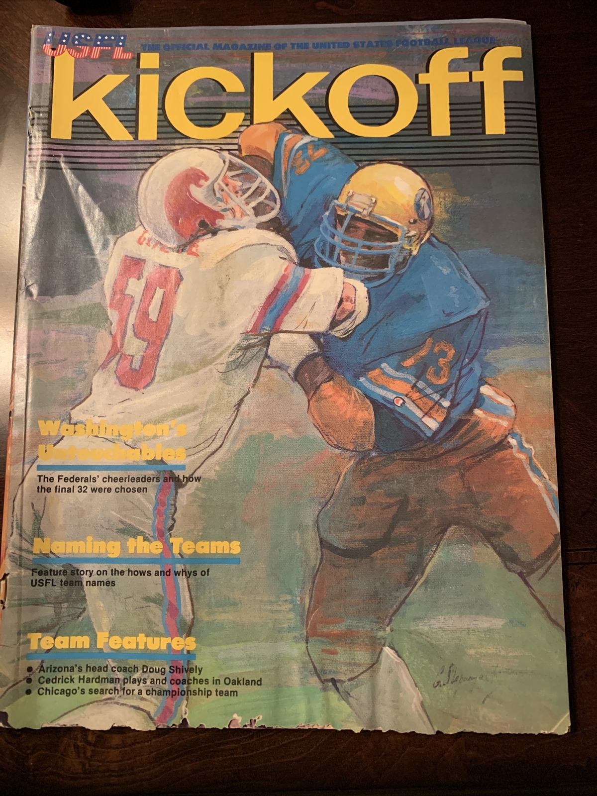1983 Official United States Football League (USFL) Kickoff Magazine ...