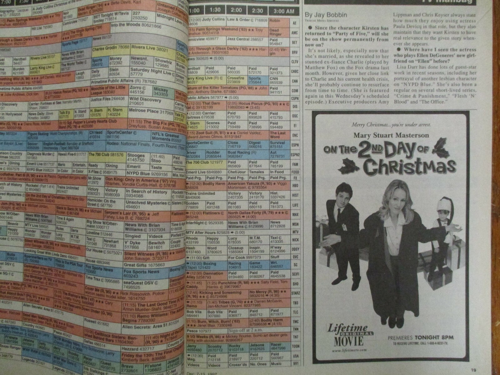 December 7, 1997 Chicago Tribune TV Week Magazine(DANNY GLOVER/BUFFALO ...