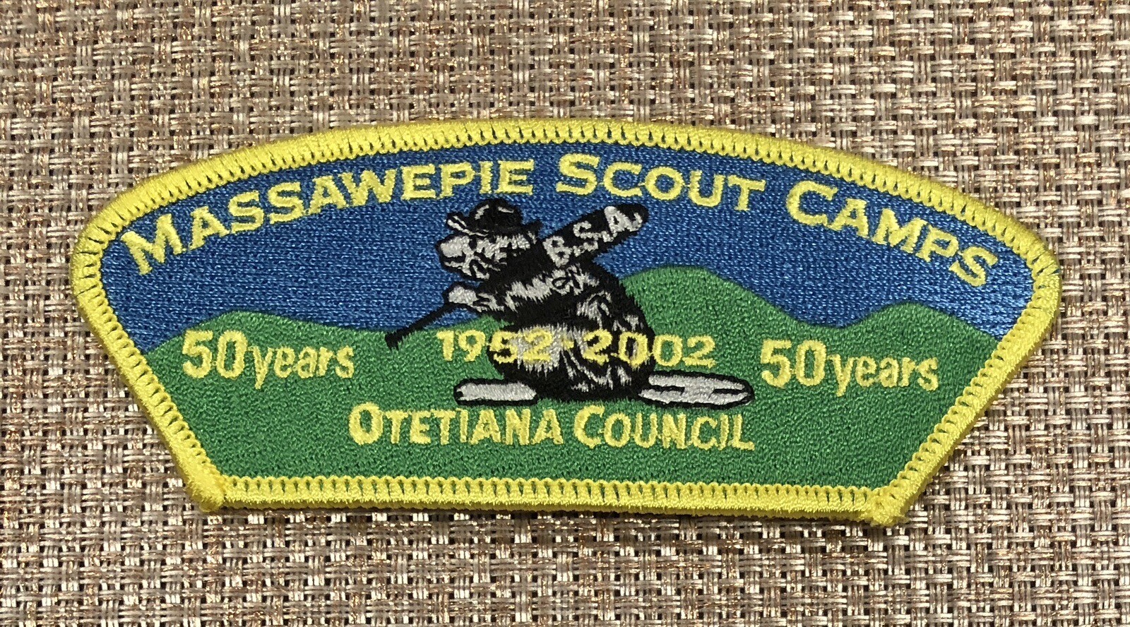 Otetiana Council Massawepie Beaver CSP Scout Patch Rochester NY 2002 | eBay