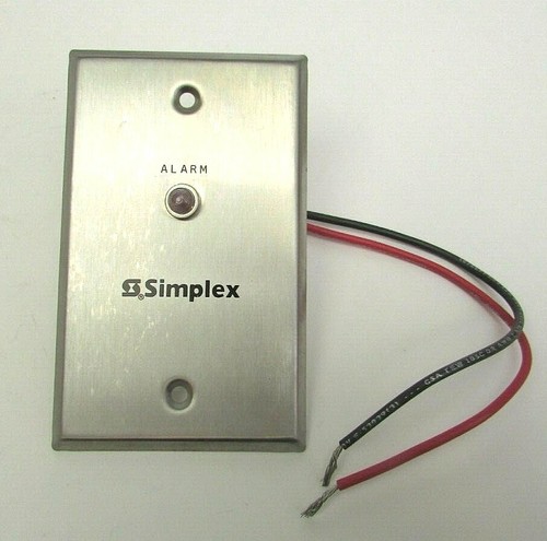 (3) Simplex Alarm LED Remote Indicator Wall Plate NEW 2098 9806 9808 ...