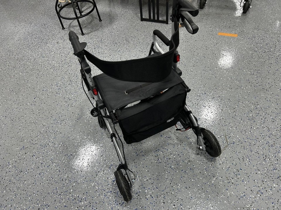 Rollator Wheelchair Combo, Battery Powered Remote Control Foldable ...