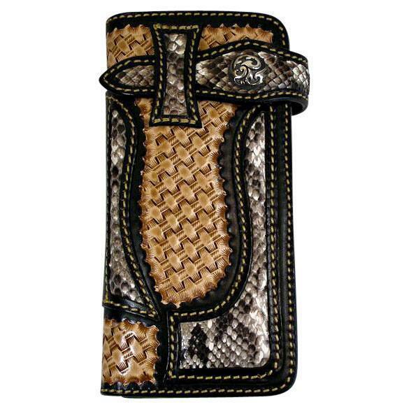 Snake Leather Rocker Biker Tribal Wallet | eBay