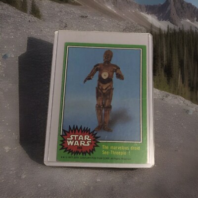 1977 Topps STAR WARS Original Trading Card C-3PO Corrected Variation ...