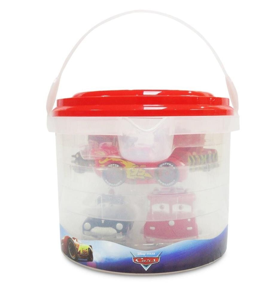 Disney Pixar Cars Bath Tub Toy Set Lightning McQueen Sarge Sheriff ...