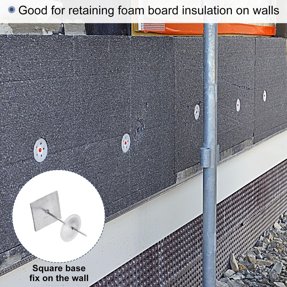 30mm Self Stick Insulation Pins, 100Sets 0.95in Washers Aluminum ...