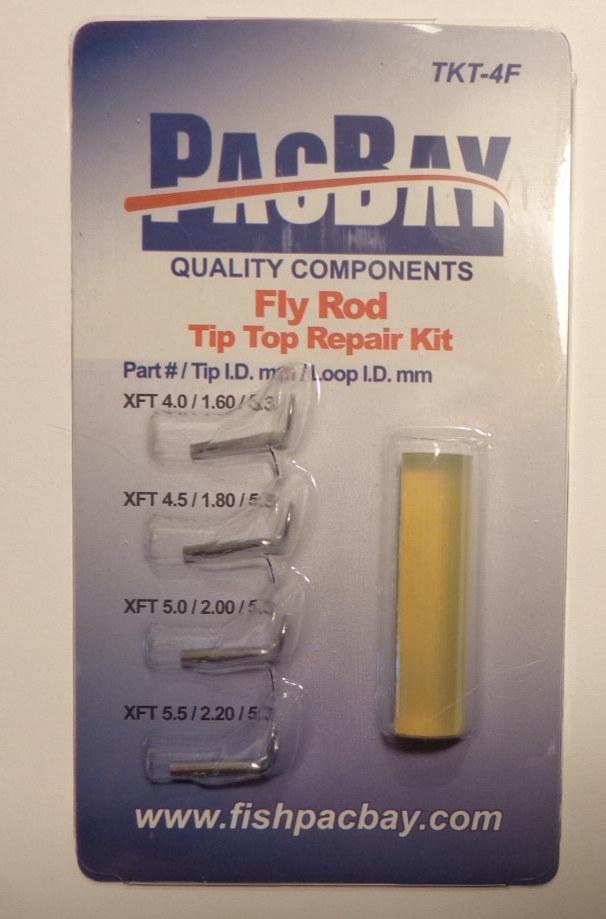 New Pacific Pac Bay Fly Rod Fishing Tip Top Repair Kit W/ Hot Melt Glue ...