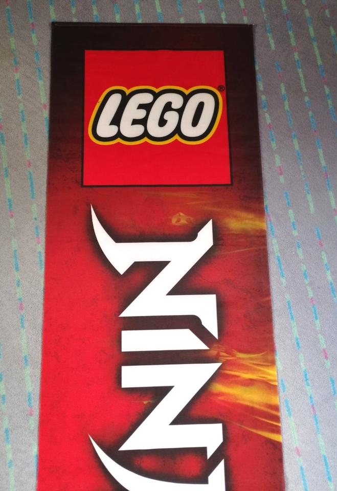 LEGO Display Flag Cloth NINJAGO Lloyd RARE Banner Werbe Possession ...