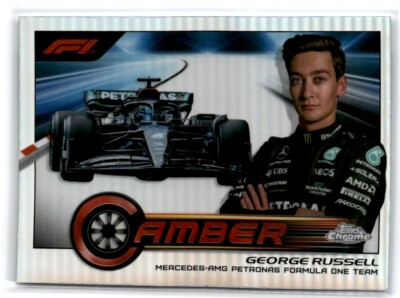 2023-24 Topps Formula One Chrome Camber George Russell Mercedes #CAM ...
